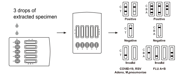 20T M Pneumoniae RSV Adenovirus Rapid Test Cassette Chromatographic ...