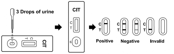 CIT Rapid Test Cassette (Urine) Detection Of Desmethylcitalopram 500ng/Ml
