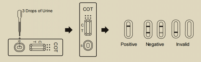 Cotinine Nicotine Metabolite COT Rapid Test Cassette 30 Ng/ML Cut Off
