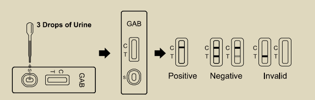 Gabapentin GAB Drug Abuse Test Kit Cut Off Concentration Of 2000ng/Ml