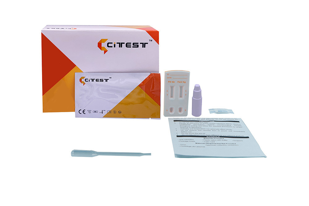 FIV Ab FeLV Antigen Combo Veterinary Rapid Test Kit With Sample Type ...